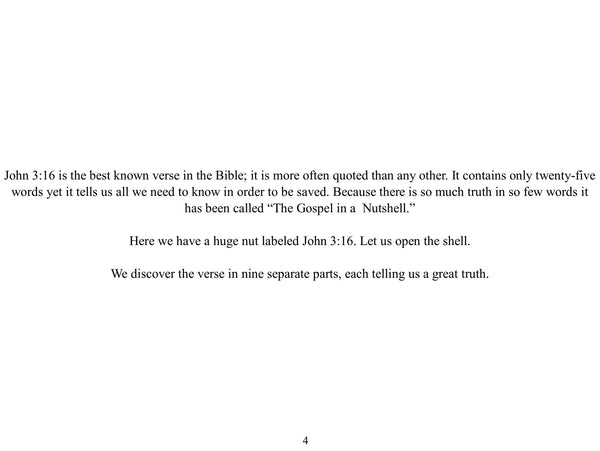 The Gospel in a Nutshell Visualized Lesson and Craft for Kids – The ...